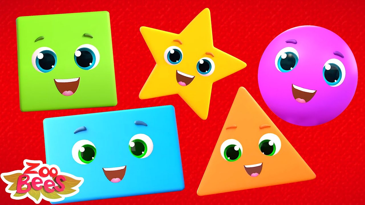 The Shapes Song, Learning Video for Children by Zoobees Sing Along ...
