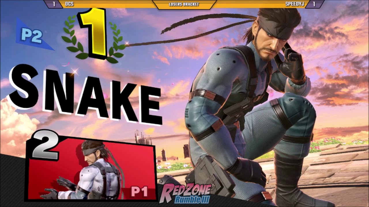 Redzone Rumble 3: dcs (Snake) vs SpeedyJ (Snake) - Smash Ultimate - YouTube