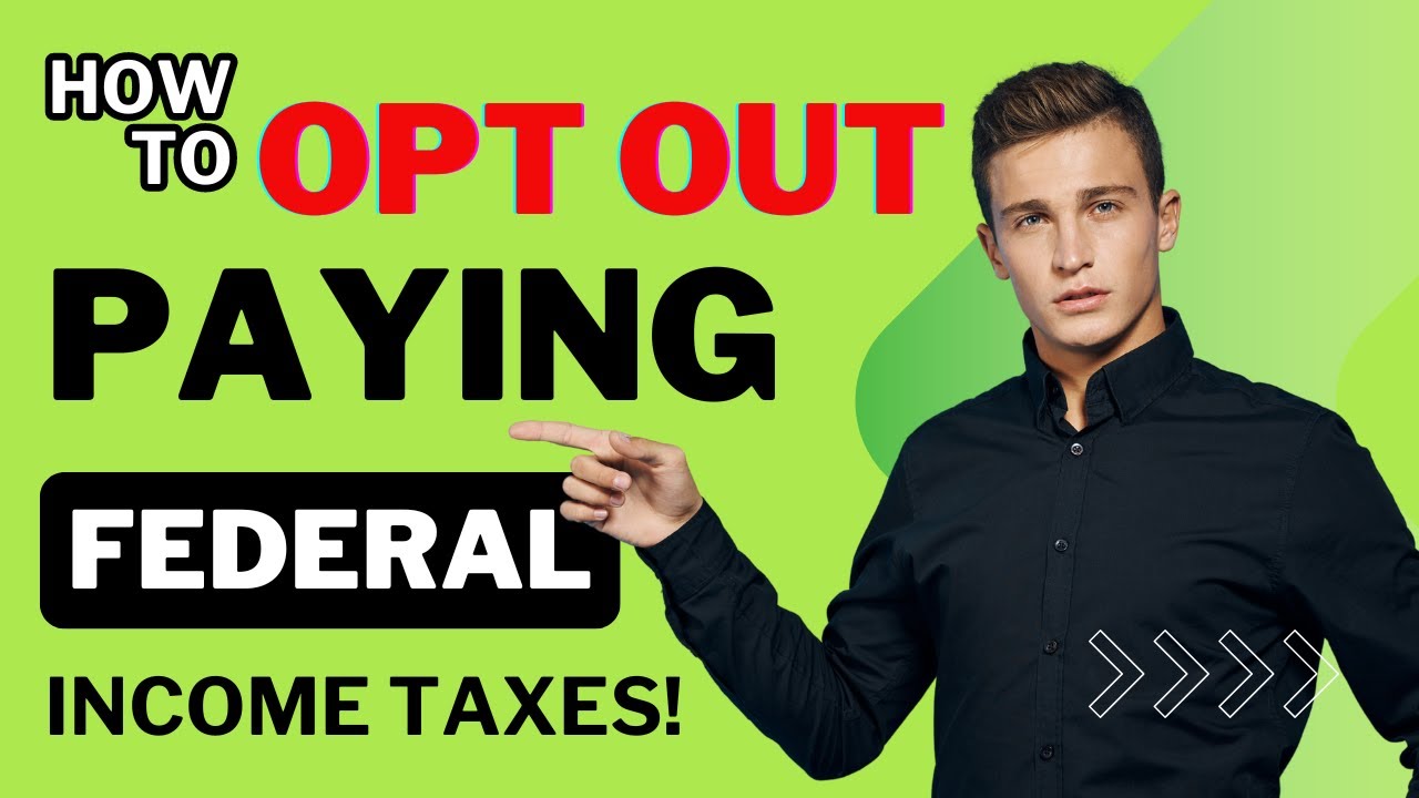 How To Legally Stop Paying Federal Income Taxes! - YouTube