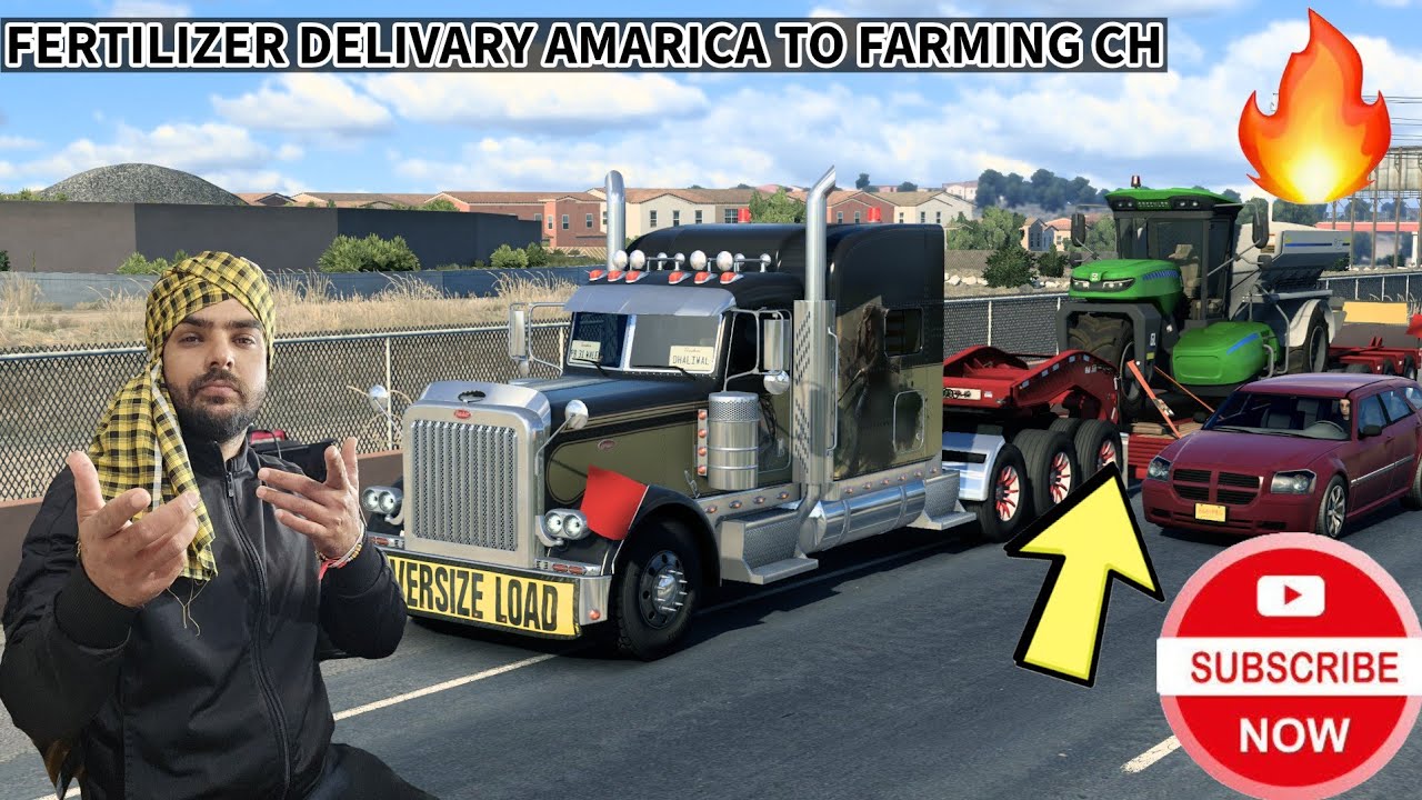 Big Rig Fertilizer Delivery - American Truck Simulator Gameplay - YouTube