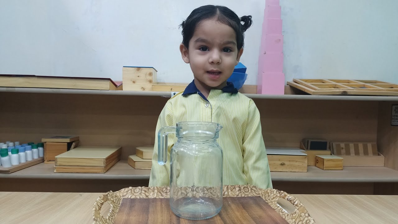 Montessori EPL Activity|Carrying a Jug #montessori #activity - YouTube
