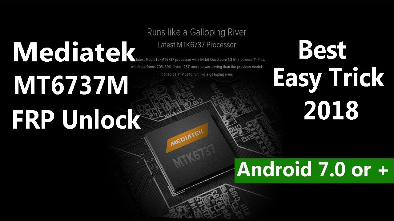 Mediatek Cpu MT6737M Frp Unlock Easy Trick 2018 - YouTube