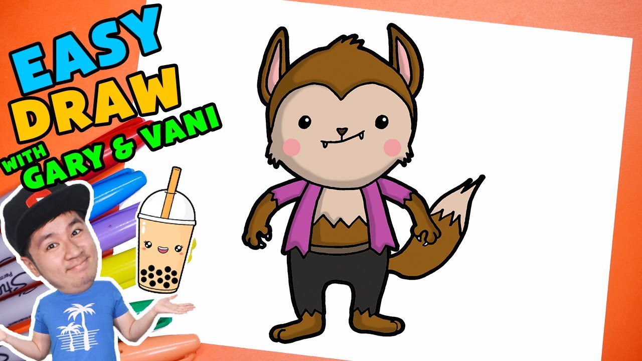 How to draw Cute Werewolves with Gary - YouTube