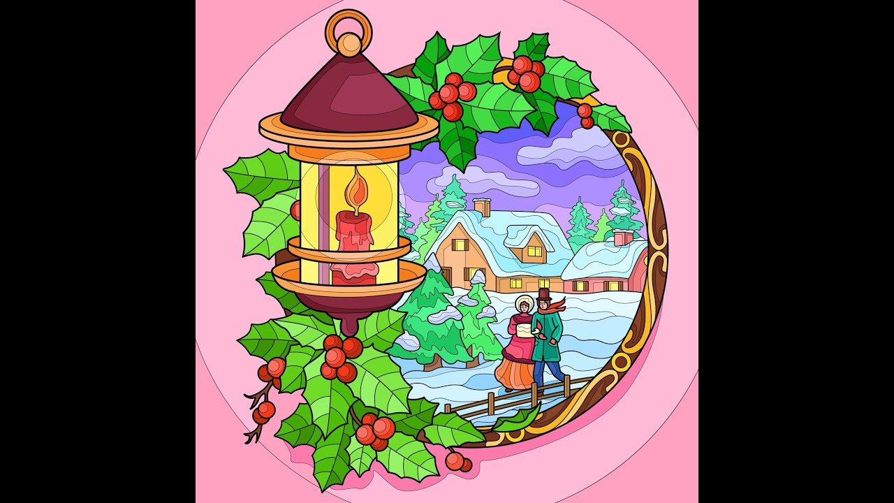 Hey Color app Paint by Numbers Colour with me Celebrating Christmas # ...
