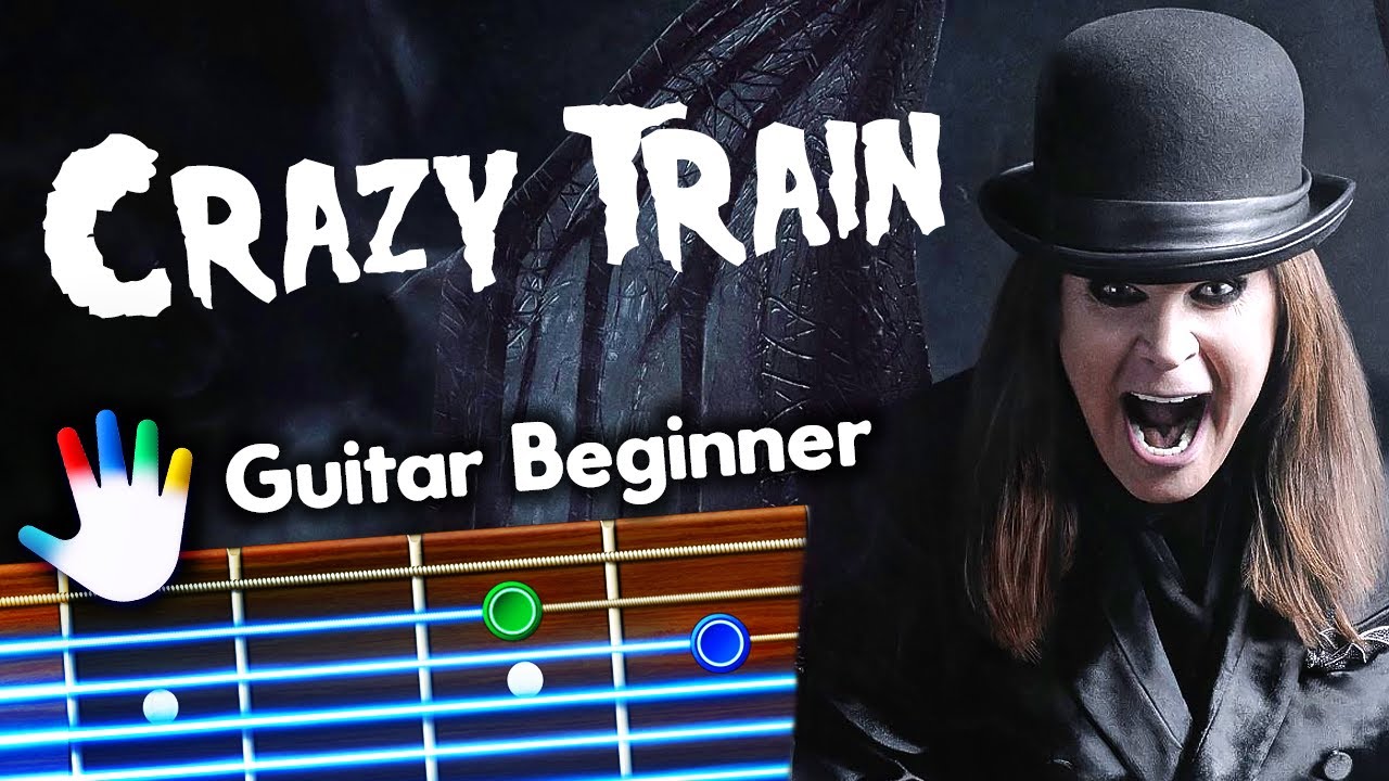 Crazy Train Guitar Lessons for Beginner Ozzy Osbourne Tutorial | How To ...