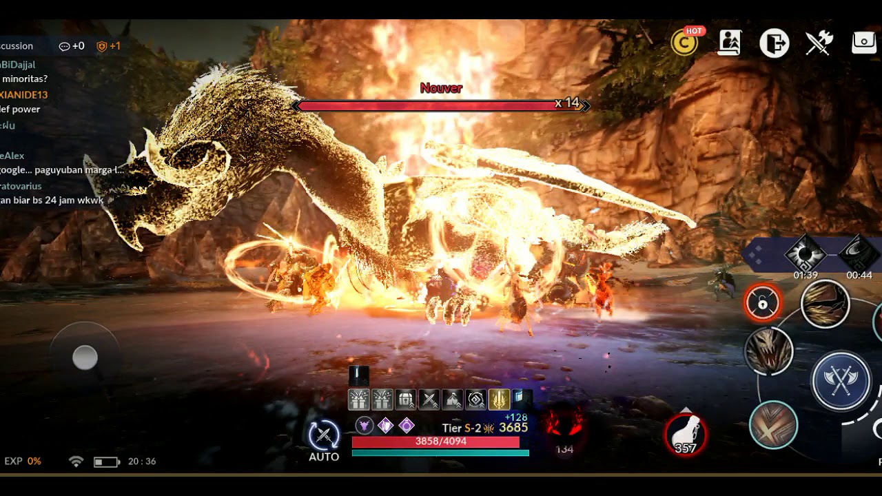 Black Desert Mobile Nouver New World Boss Long Battle - YouTube