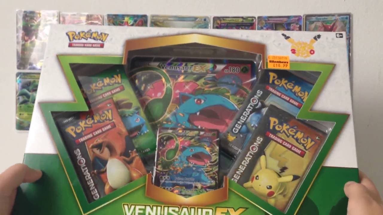 Venusaur EX Collection Box - Mysterious Mega EX pull - YouTube