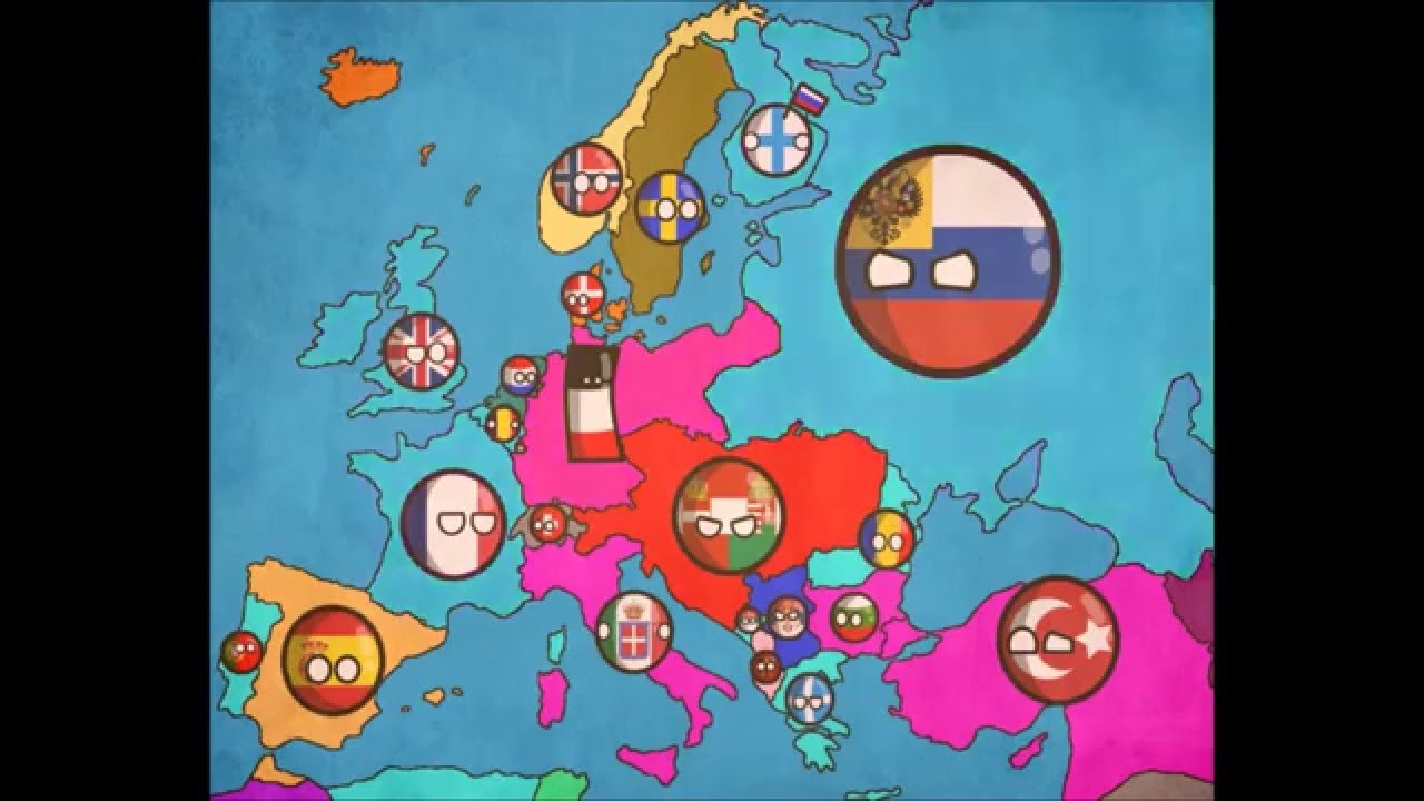 Alternative past of Europe in countryballs - part 0 - YouTube