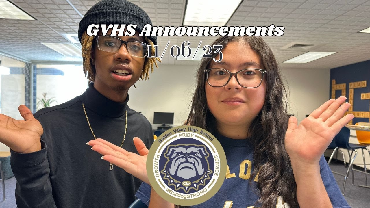 11/06/23 GVHS Announcements - YouTube