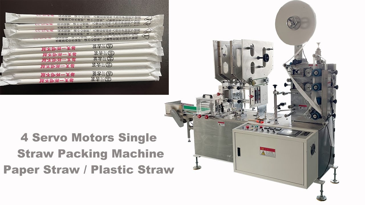 Drinking Straw Packing Machine High Speed (to Chile) - YouTube