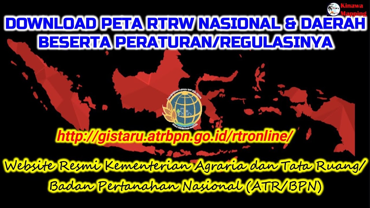 Cara Download Peta RTRW Nasional & Daerah beserta Peraturannya - YouTube