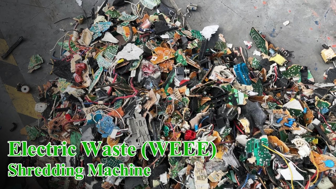 Single Shaft Shredder for Waste Electric Shredding : E-Waste Shredder ...
