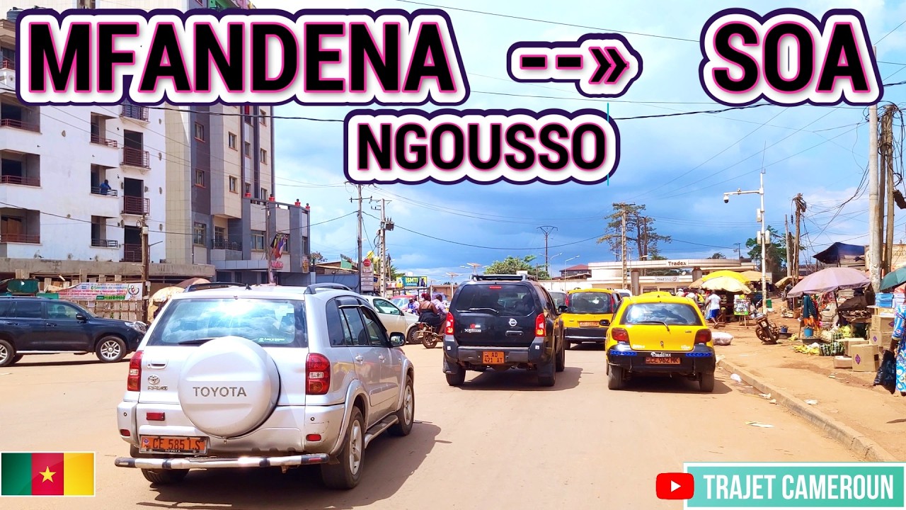 (Yaoundé) Du Stade Omnisport Ahmadou Ahidjo à Soa par Ngousso - Trajet ...