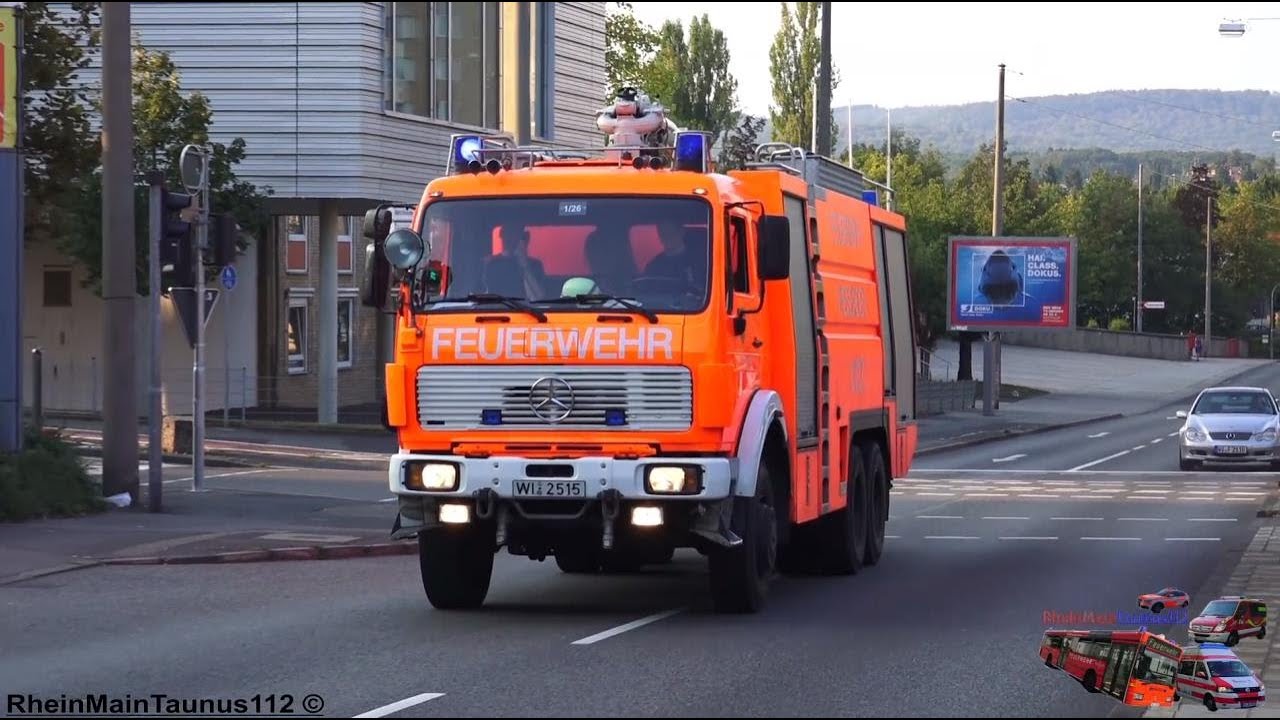 GTLF 10000 + Reserve-HLF 20 BF Wiesbaden FW 1 - YouTube