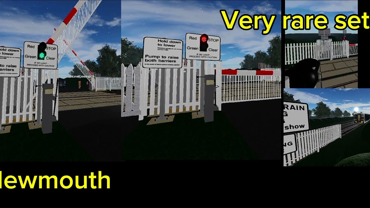 (Pump barriers!) Newmouth Level Crossing, Devon - YouTube