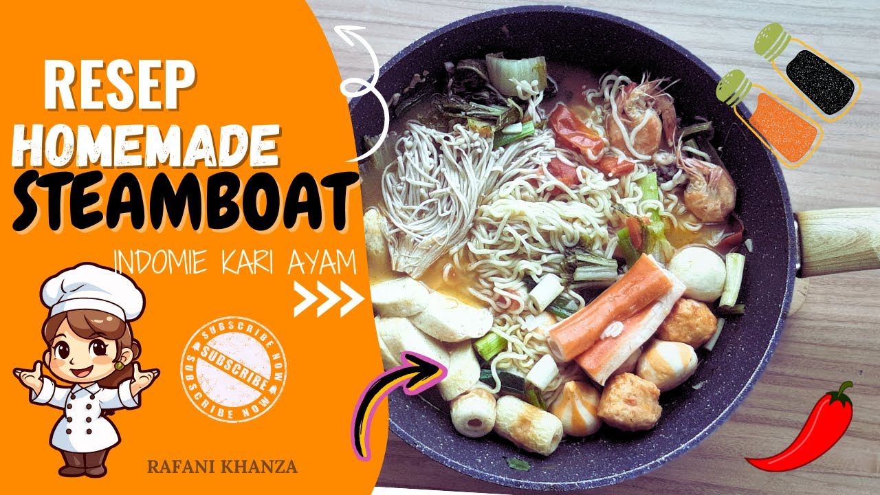 RESEP HOME MADEA STEAMBOAT INDOMIE KARI AYAM - YouTube