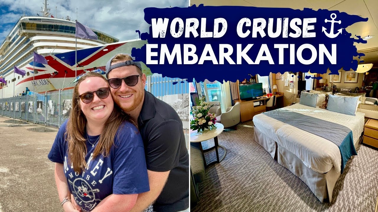 WORLD CRUISE: 60 DAYS STARTS NOW 🌍 Auckland Embarkation 🛳️ P&O Cruises ...