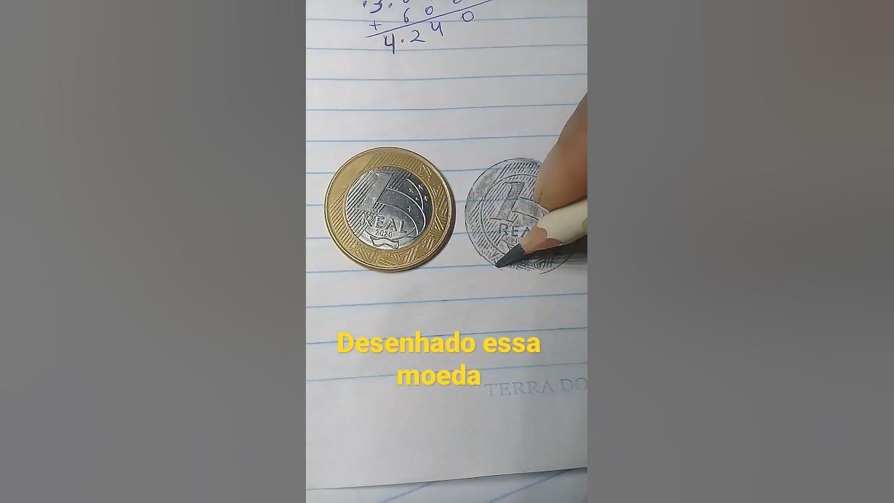 como desenhar uma moeda - YouTube