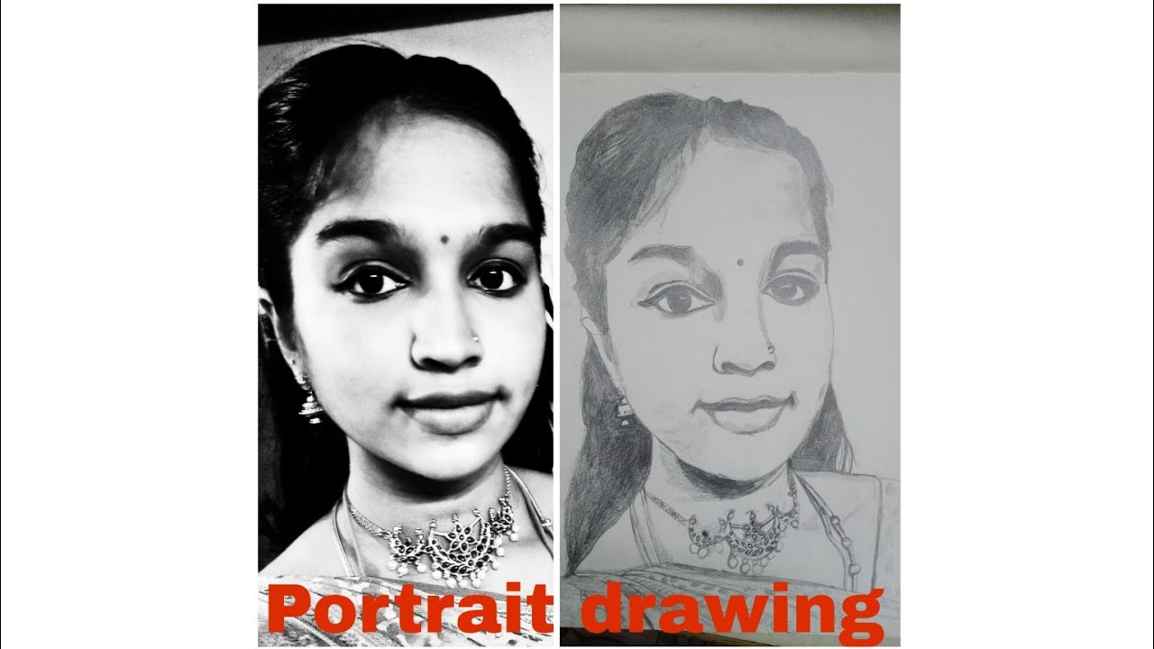 Potrait drawing || Pencil art || how to draw potrait - YouTube