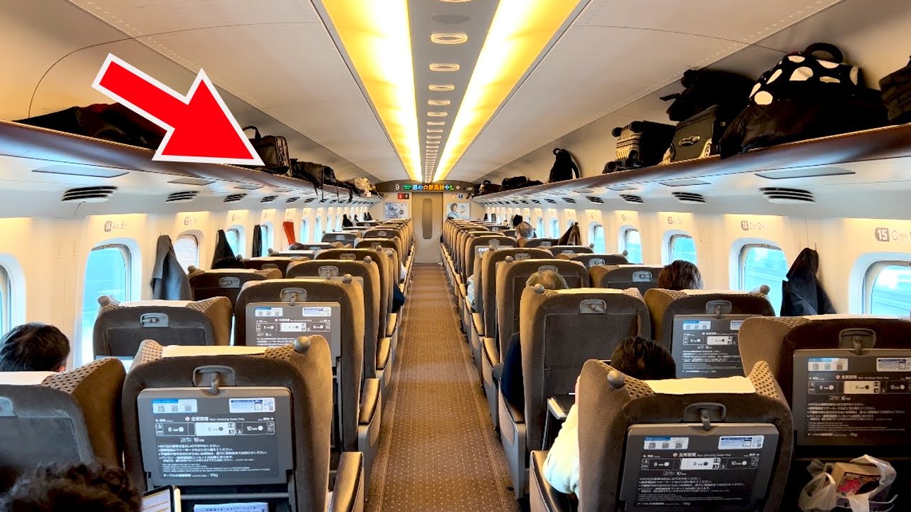 Premium seats on the bullet train 🚅 I rode the green car for the first ...