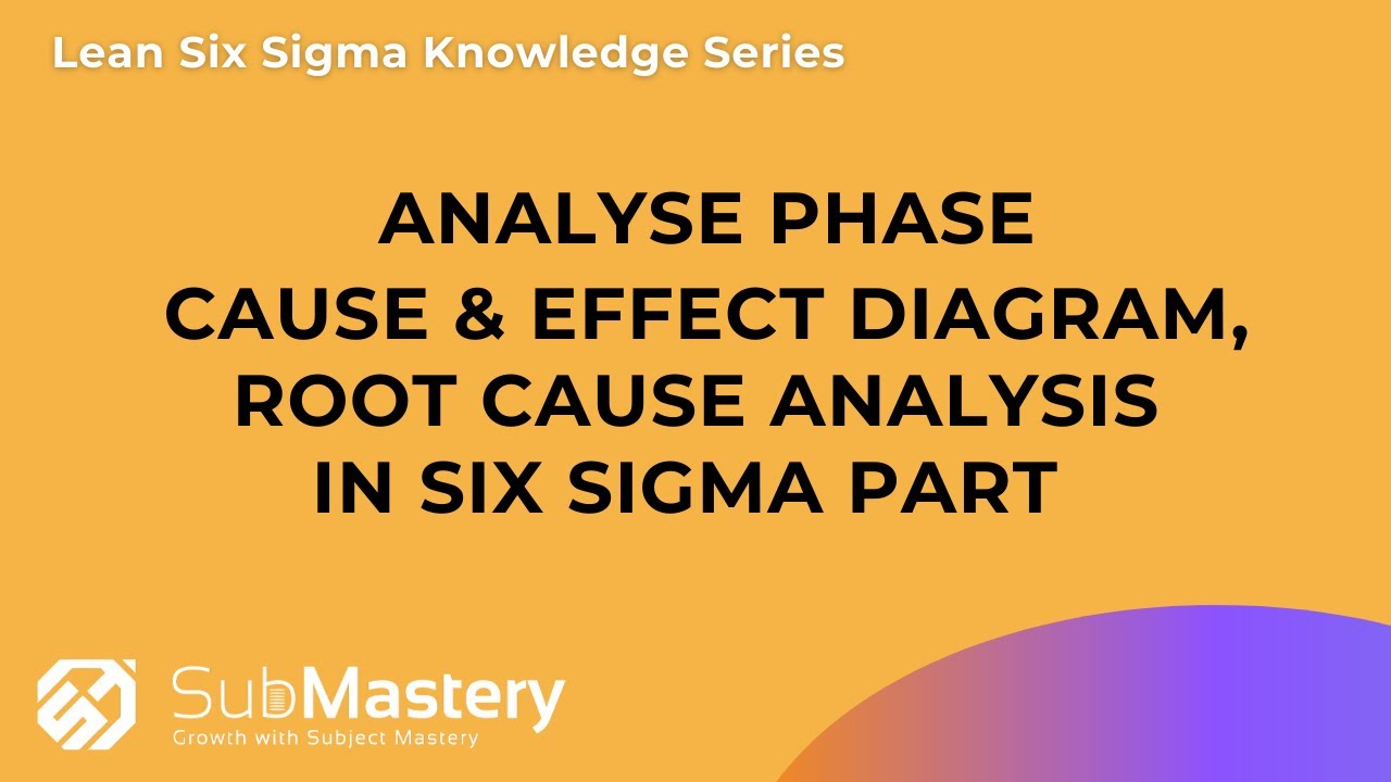 Analyse Phase - Cause & Effect Diagram , Root Cause Analysis in Six ...