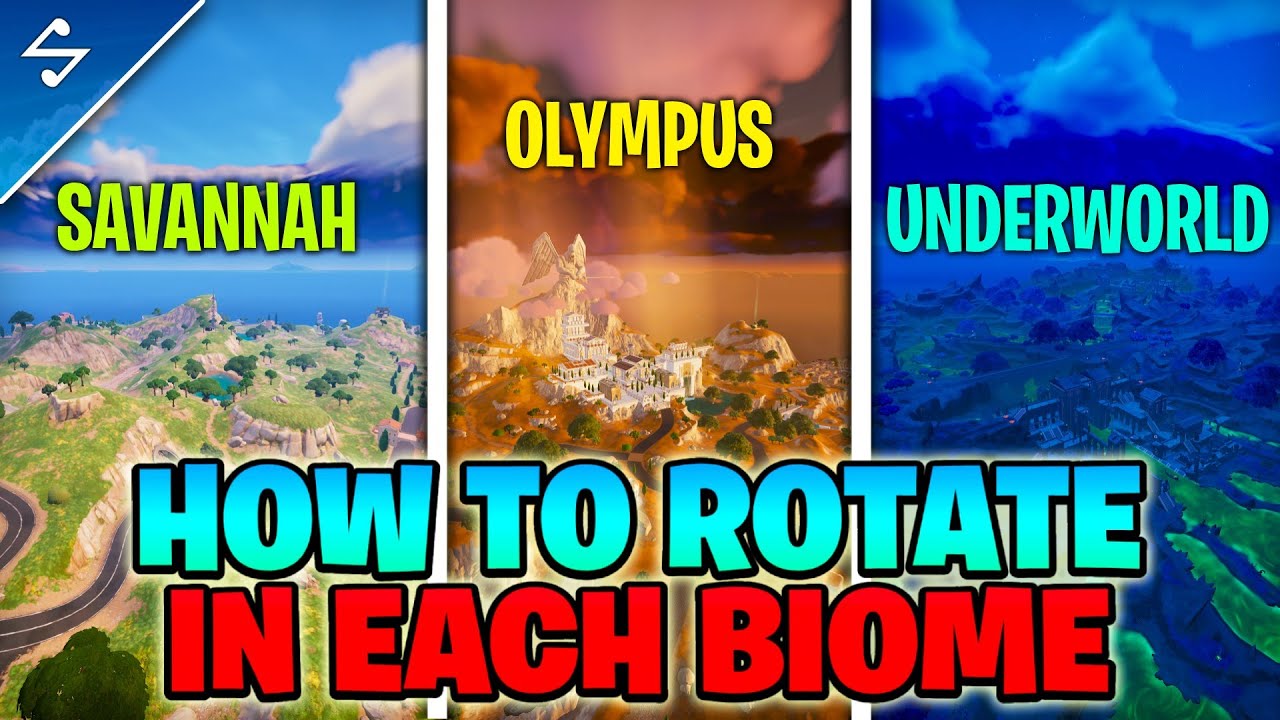 How To Rotate In Each Fortnite Biome - YouTube