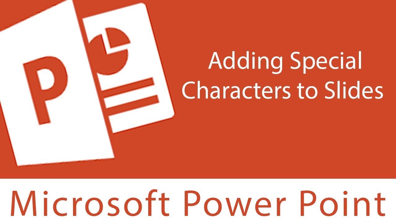 Power Point : Adding Special Characters to Slides - YouTube