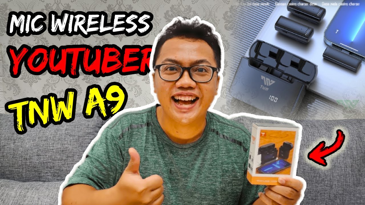 REVIEW Mic Wireless TNW A9 2 Microphone Youtuber Vlog! MURAH ...