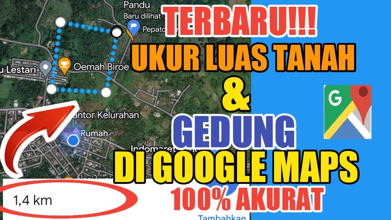 Terbaru‼️Cara Mengukur Jarak Area menggunakan Google Maps - YouTube