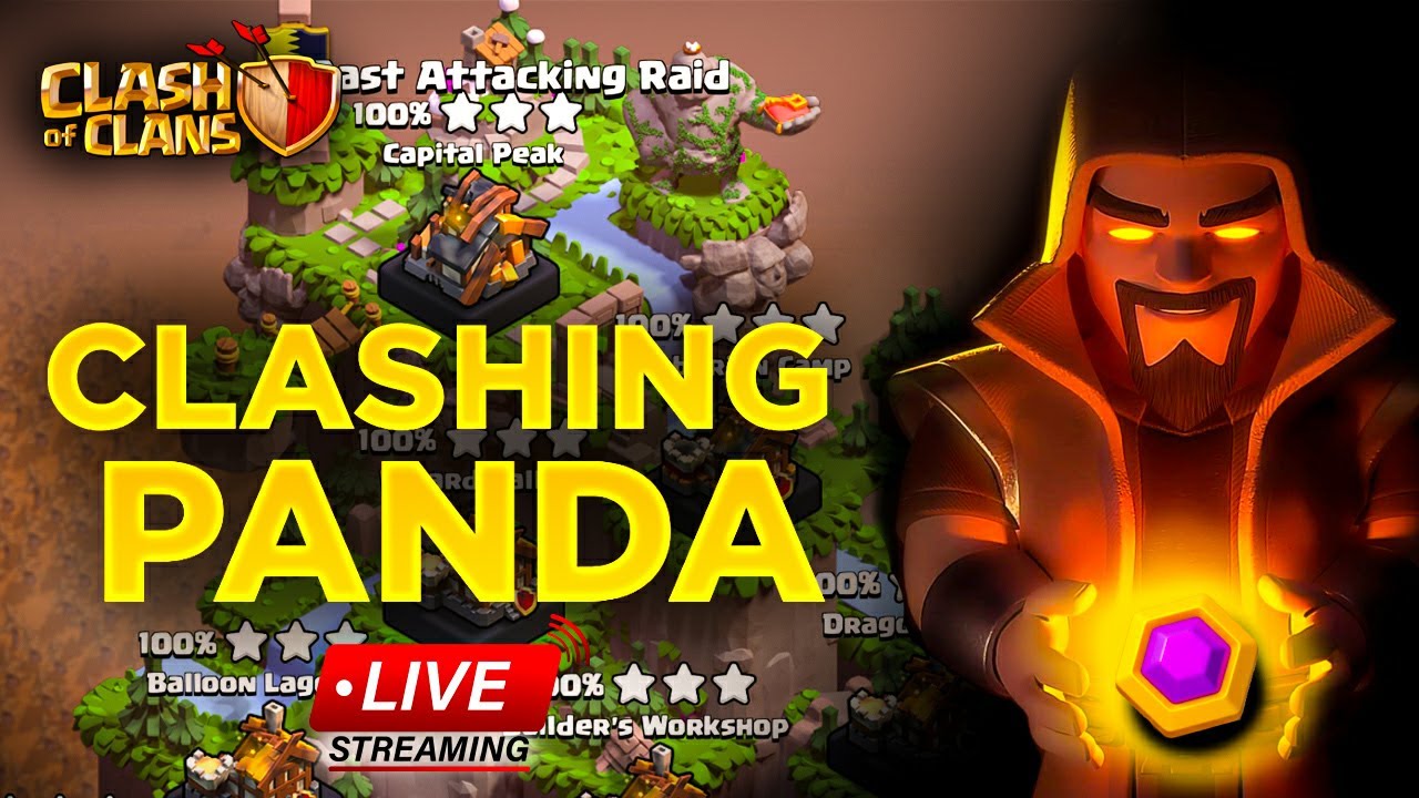 COMPLETING WEEKEND RAIDS | CLAN CAPITAL | CLASH OF CLANS | COC LIVE ...