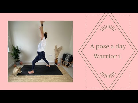 A pose a day for beginners - Day 7 - Warrior 1 | Sophie's Yoga |