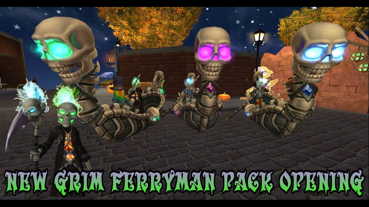 Wizard101 : NEW GRIM FERRYMAN PACK OPENING! - YouTube
