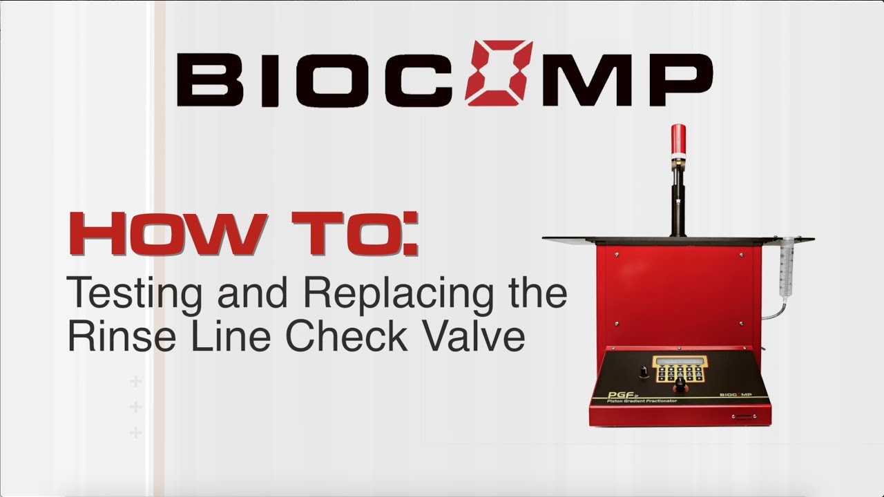 Testing and Replacing the Rinse Line Check Valve - YouTube