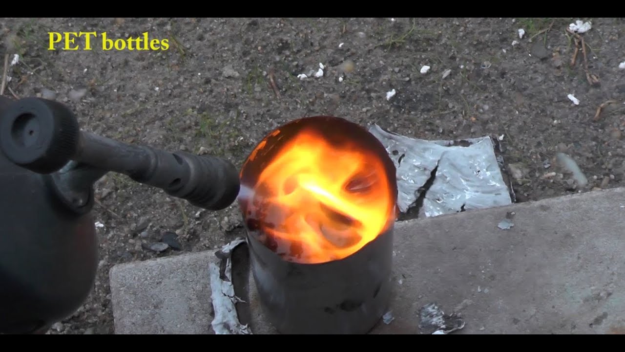 Melting Plastic with FIRE !!! - YouTube