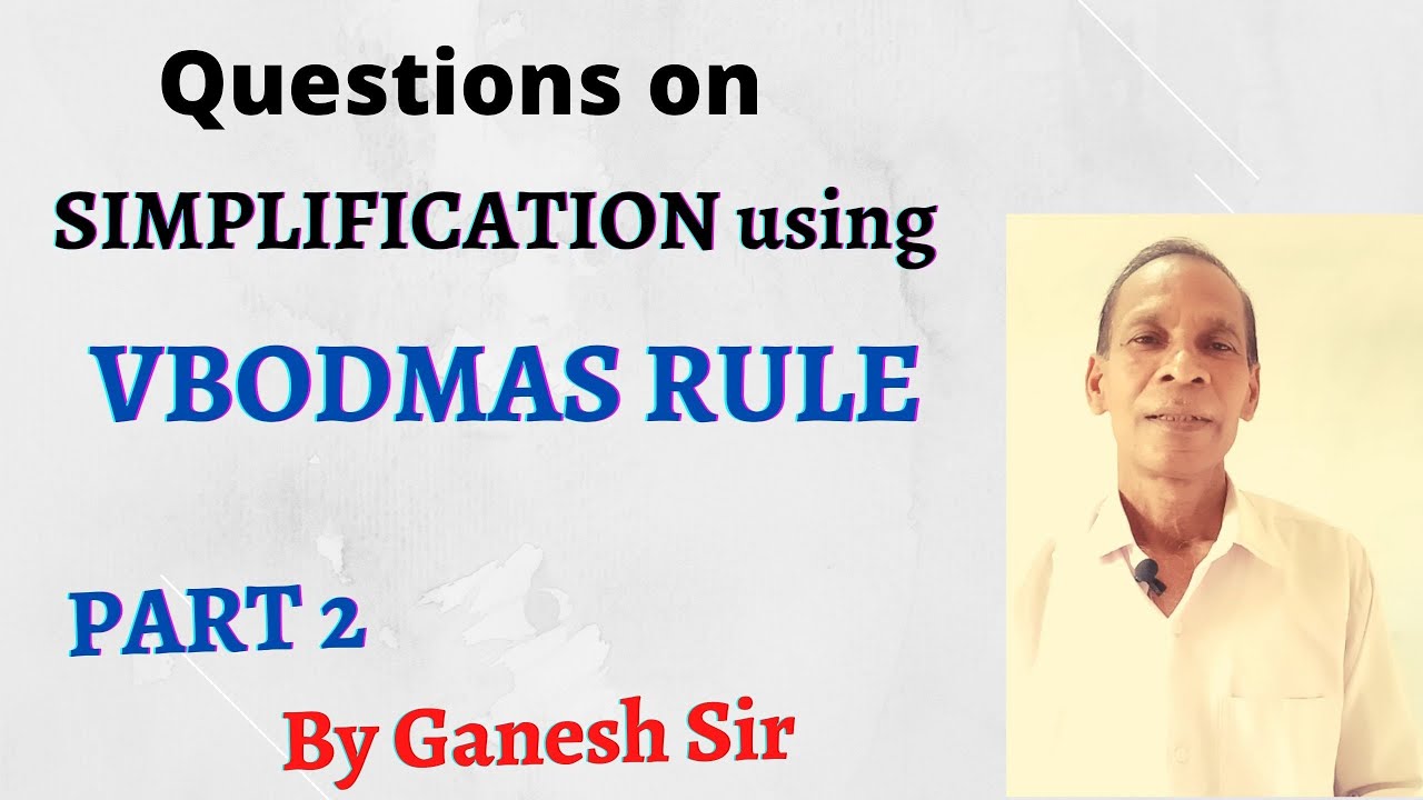 Practice Questions on Simplification using VBODMAS Rule| Simplification questions |Part 2 - YouTube
