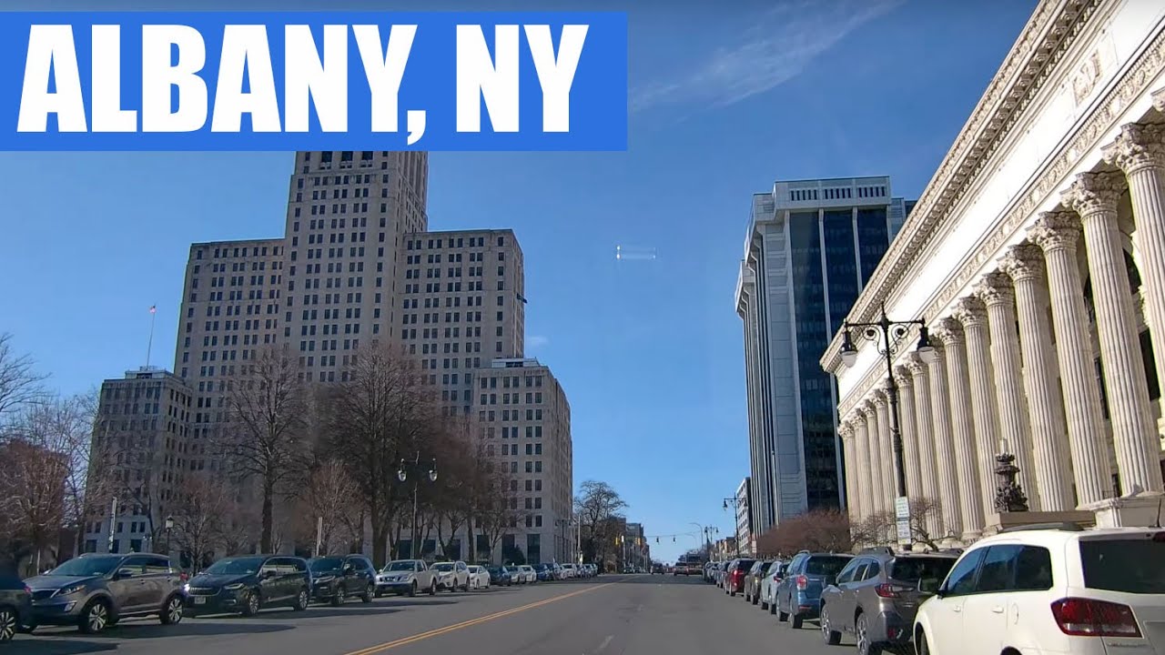 Albany Downtown and Center Square drive around in 4K - YouTube