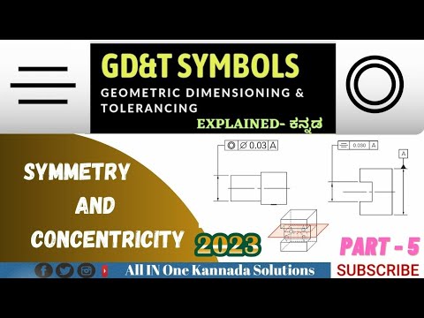 #gd&t Symbol Explained #Symmetry #Concentricity in Kannada - YouTube