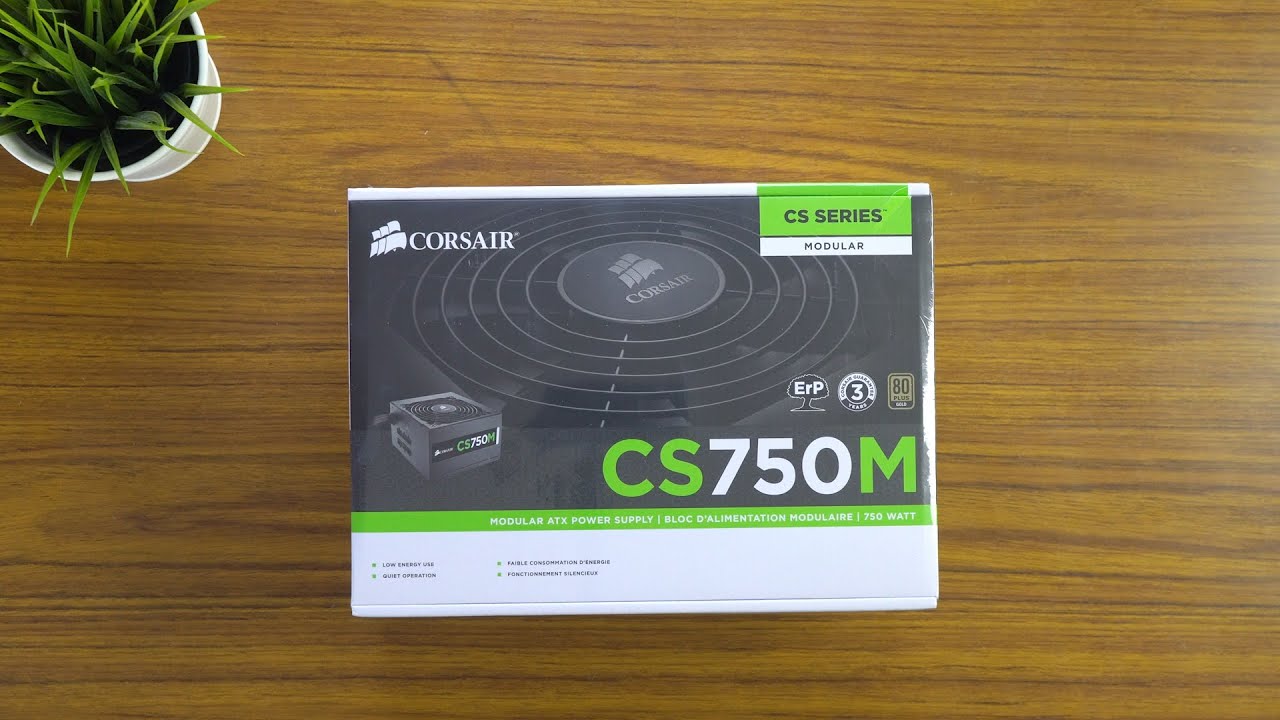 Corsair CS750M Power Supply 80 Plus Gold | Unboxing & Quick Look - YouTube