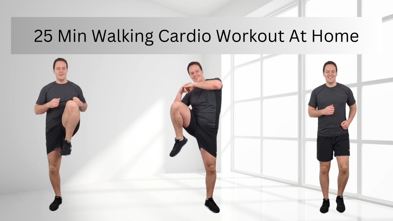 Post-Christmas Walking Cardio Workout at Home: Non-Stop Exercise, No ...