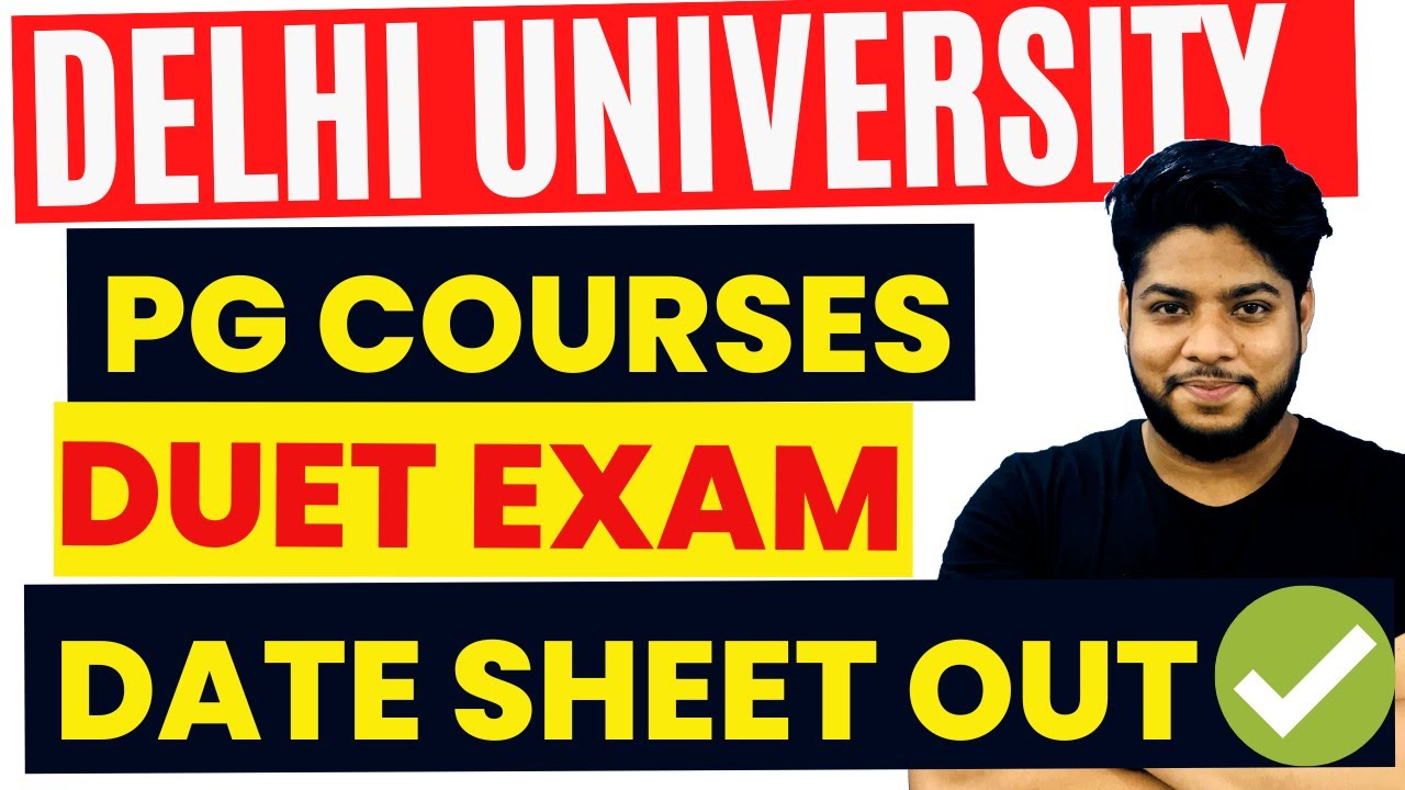 Delhi University Pg Courses Biggest Update🔥duet Exam Schedule Out🔥du Pg