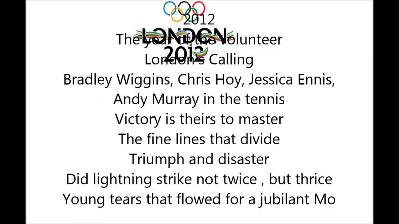 London 2012 Poem - YouTube