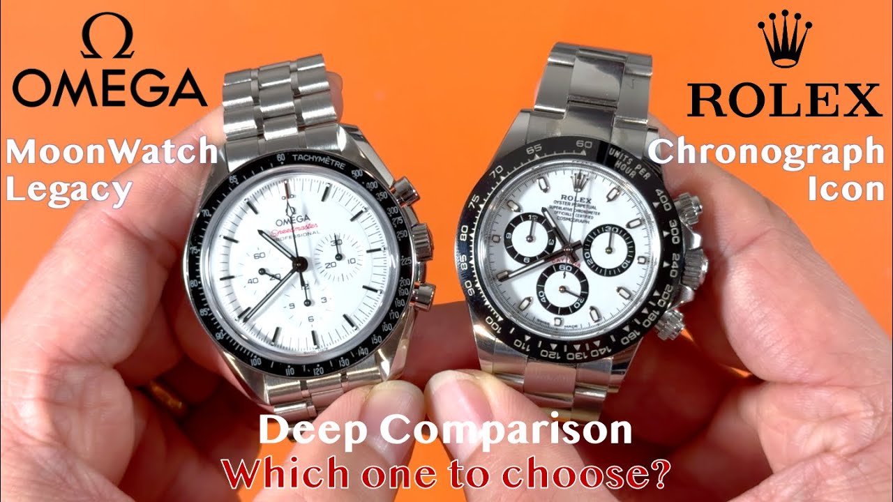 Best chronograph white dial | Omega Speedmaster vs Rolex Daytona Deep ...