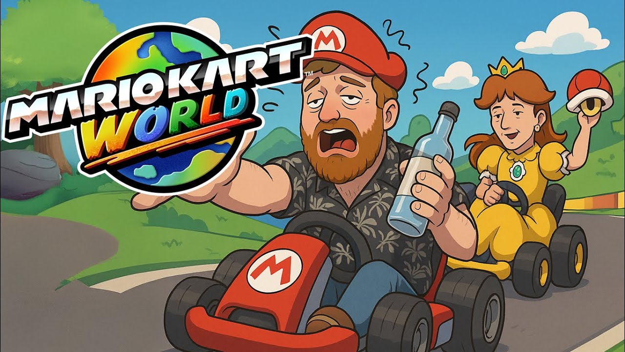 DRUNK DRIVING IN MARIO KART WORLD | Knockout Tours - YouTube