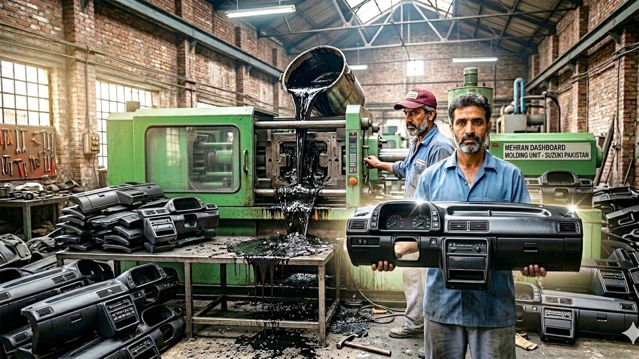 Factory Outputs from Raw Materials to making Car Dashboard In ...