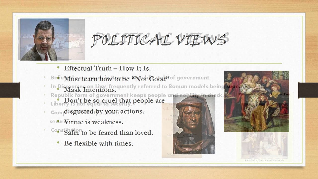 Machiavelli's Early and Adult Life, His Literary Works, Political Views ...