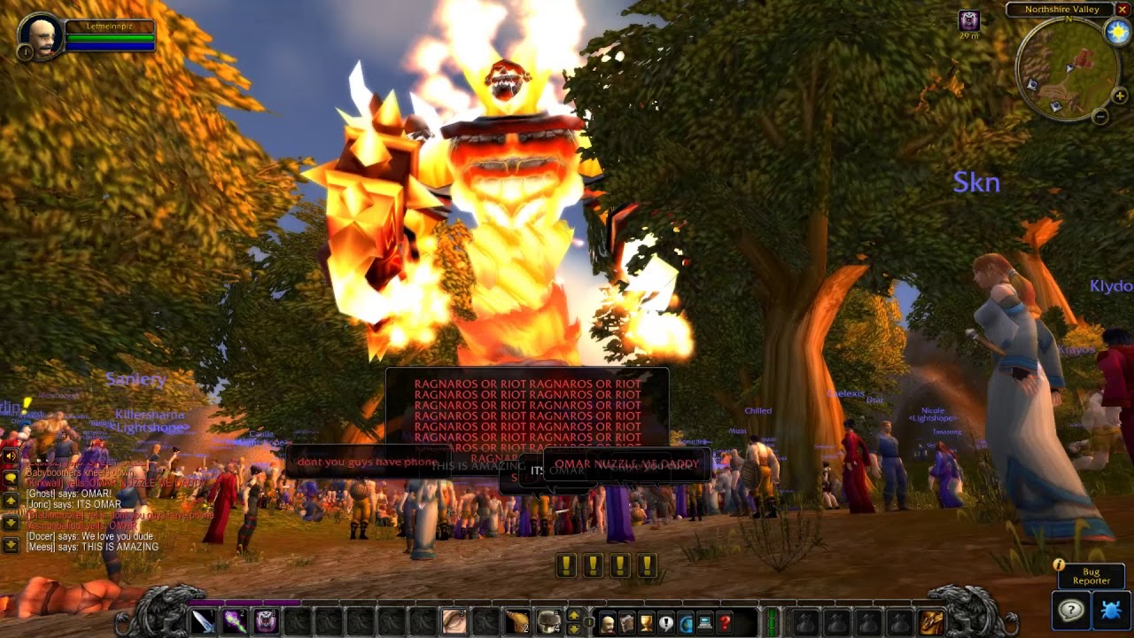 Classic WoW - Ragnaros summoned! Layering and stress testing - YouTube