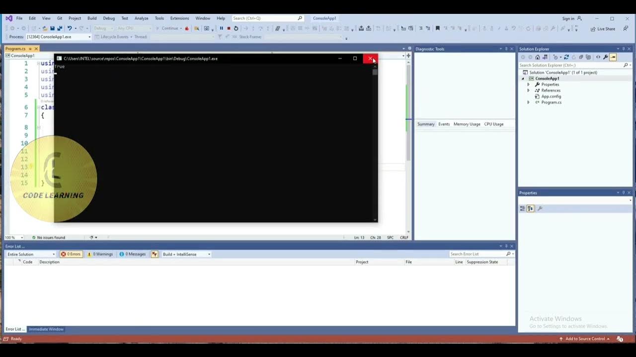 C# | Char functions 'IsLetterOrDigit()' | CodeLearning - YouTube
