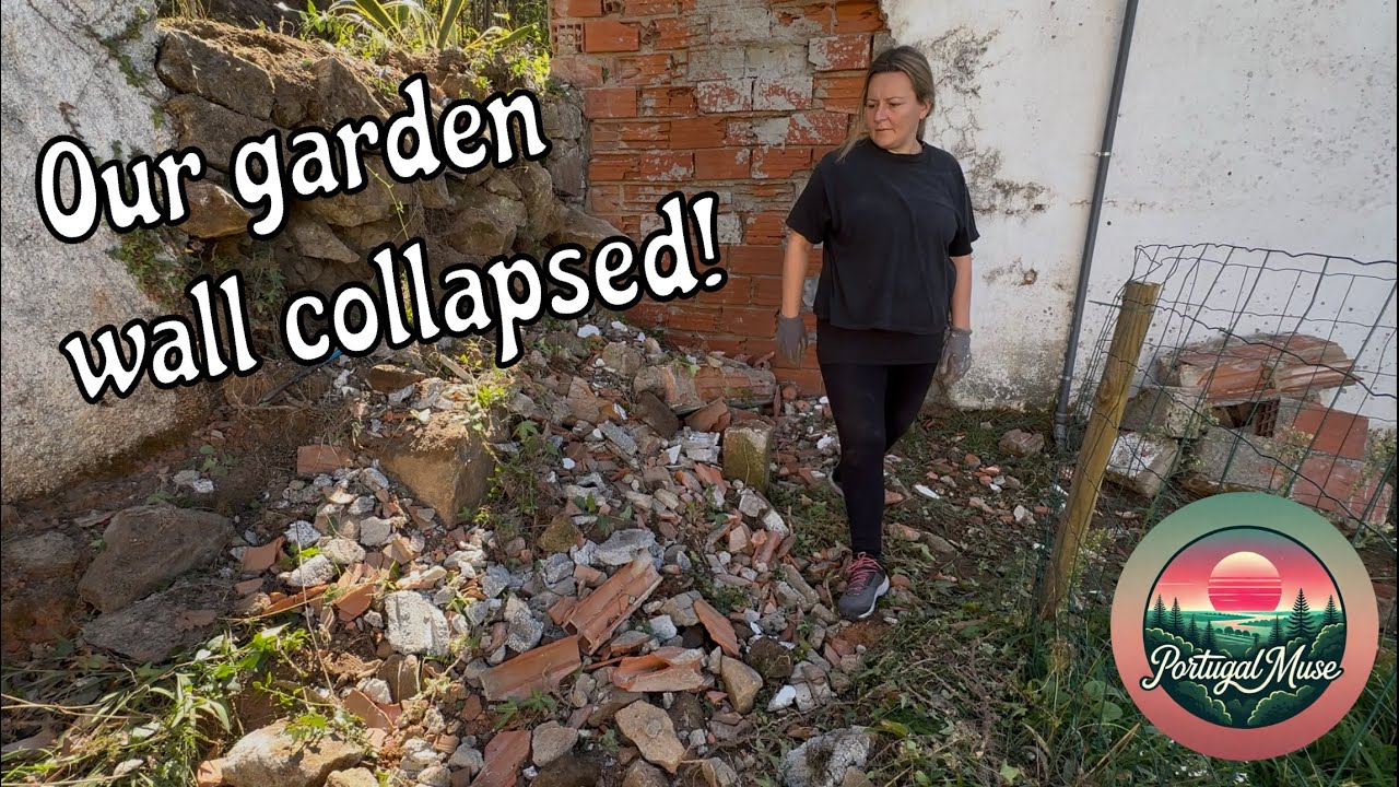 Our Garden Wall Collapsed! Disaster or a Chance to Rebuild Stronger? 🧱💪 ...