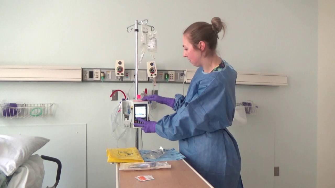 Chemo Biotherapy Multiple Drug Regime Set up - YouTube
