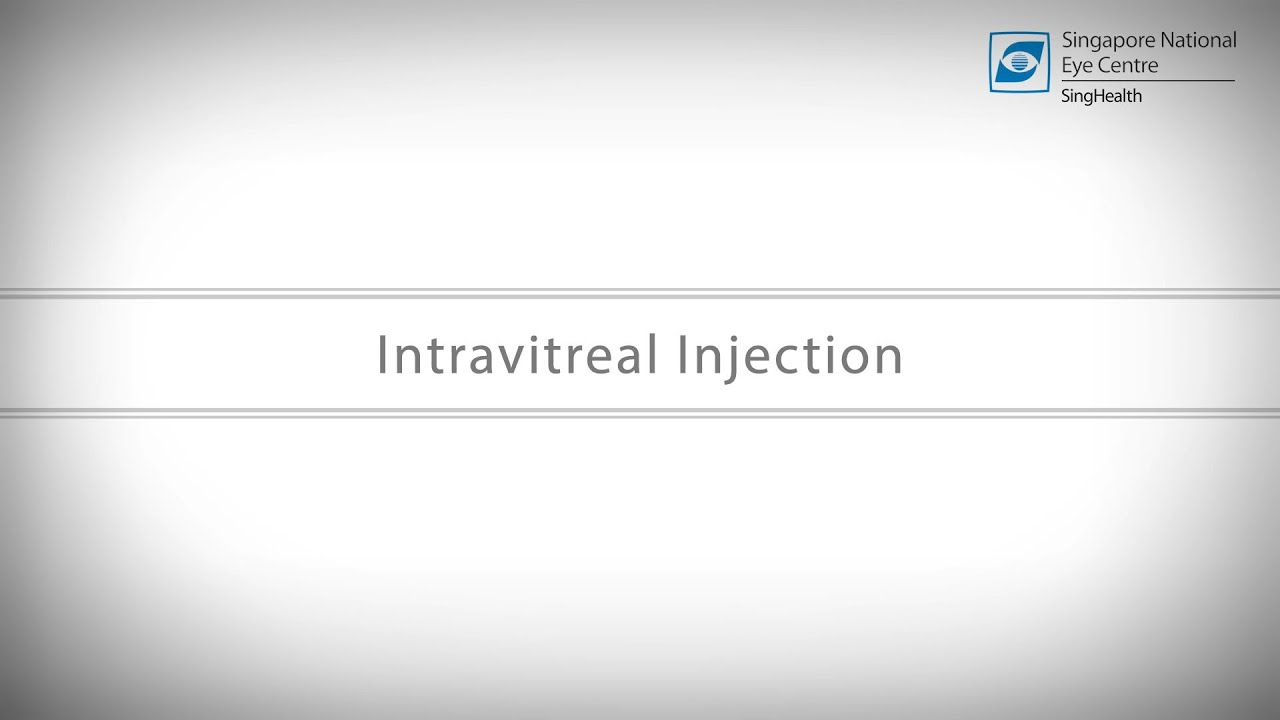 Intravitreal Injection (English) - YouTube